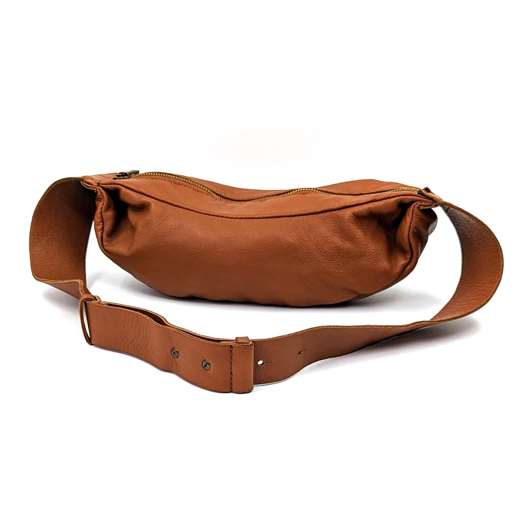 Luxury soft Italian leather banana bag – Tempest Designs