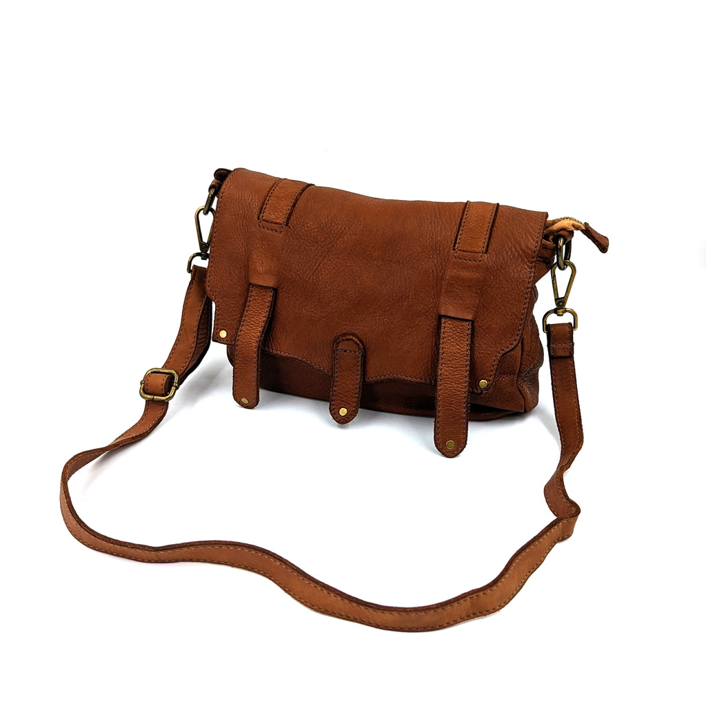 Luxury vintage wash leather cross body satchel style bag – Tempest Designs