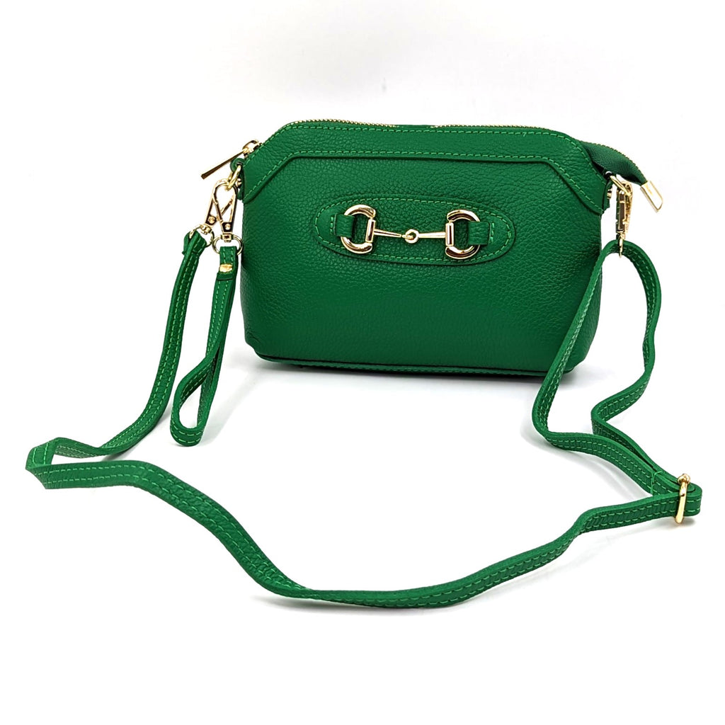 Horse bit hardware element leather cross body bag – Tempest Designs