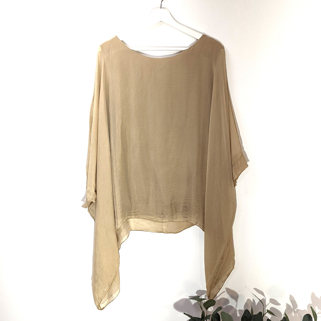 Plain silk tunic with comfortable attached undergarment (O/S) – Tempest ...