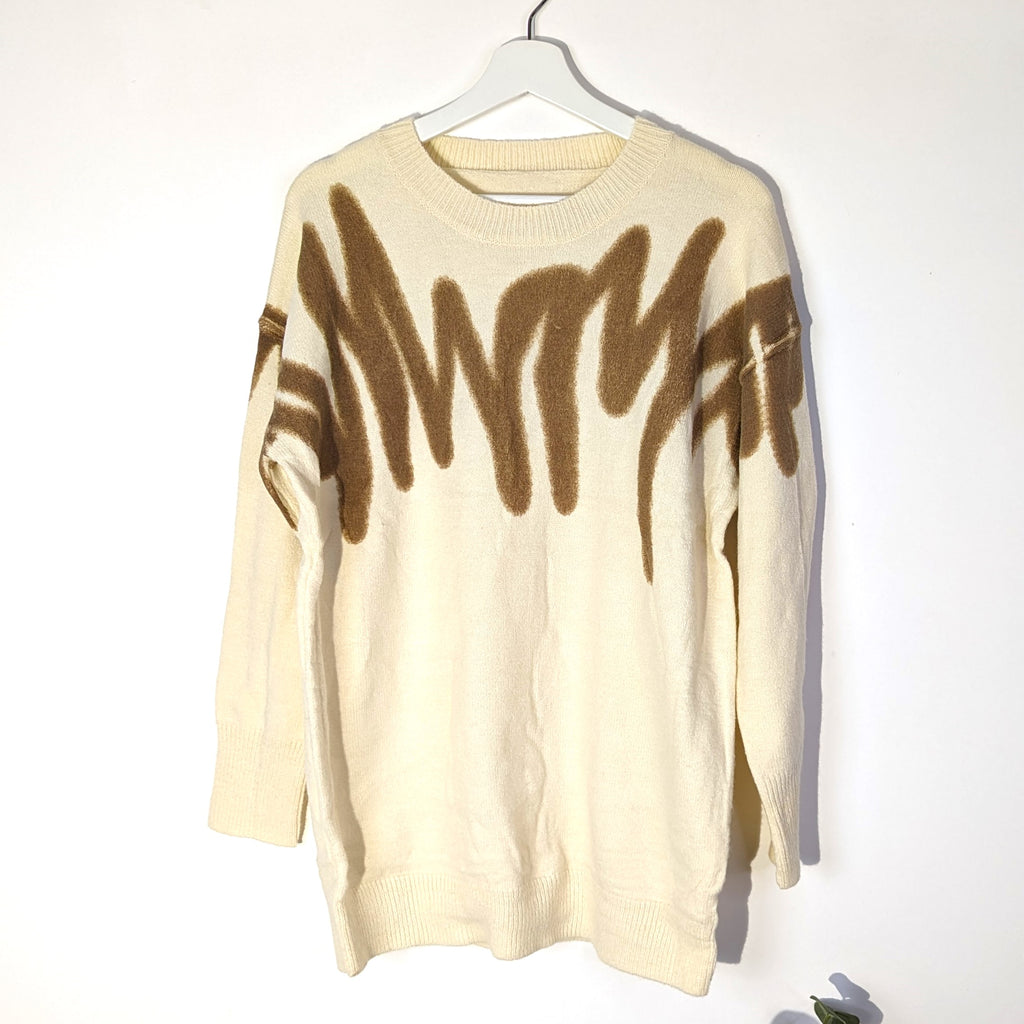 Graffiti spray effect design jumper – Tempest Designs